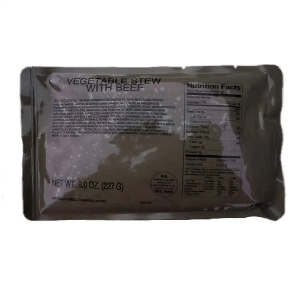 MRE VEGETABLE STEW w/ BEEF Meal Entree | MREs Ready to Eat