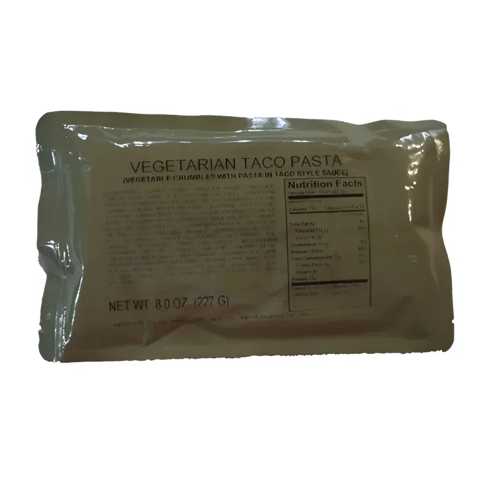 MRE VEGETARIAN TACO PASTA Meal Entree | Ready to Eat